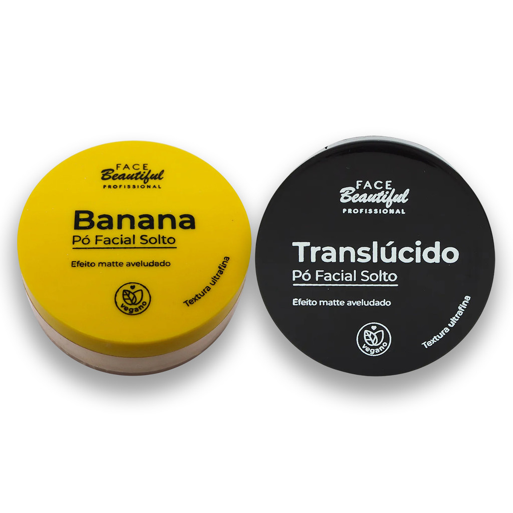 Kit Pó Banana e Pó Translúcido - Face Beautiful | Shopee Brasil