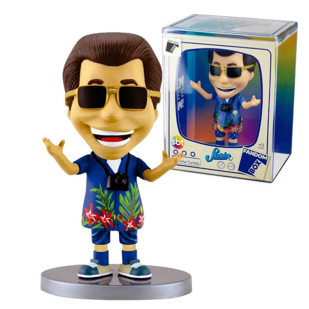 Boneco Silvinho Turista Silvio Santos Fandom Box 090 Original ...