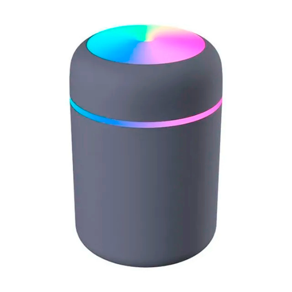 Umidificador De Ar LED RGB Reservatório 300ml Silencioso Portátil ...