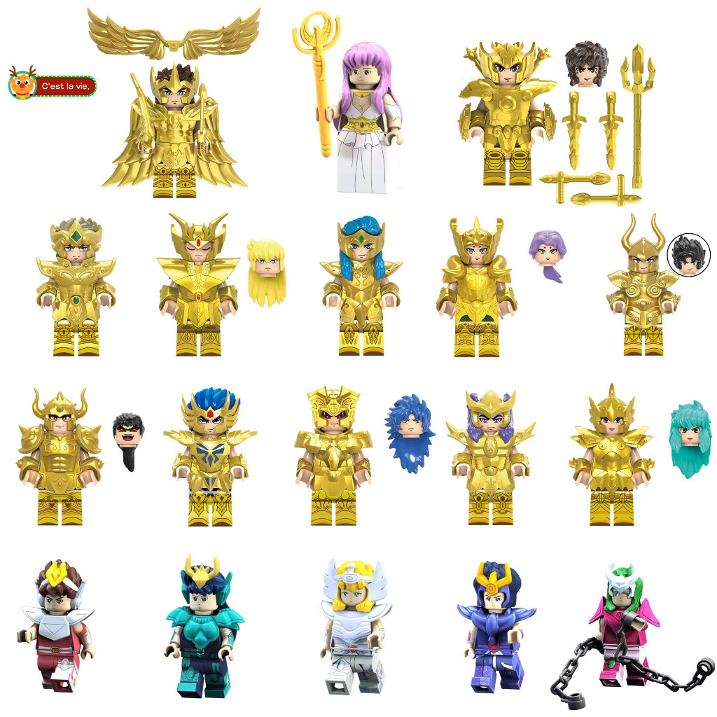 Bonecos Anime Bloco de Construção - Lego Saint Seiya Colecionáveis ...