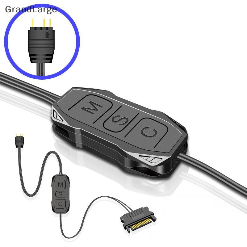 [GrandLarge] Controlador ARGB 5V 3 Pinos Para Fonte De Alimentação SATA ...