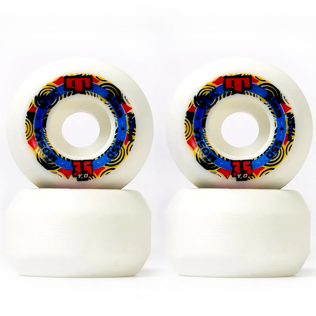 Rodas Rodas Para Skate Moska 51mm Dureza 55D WSC 35-YO | Shopee Brasil