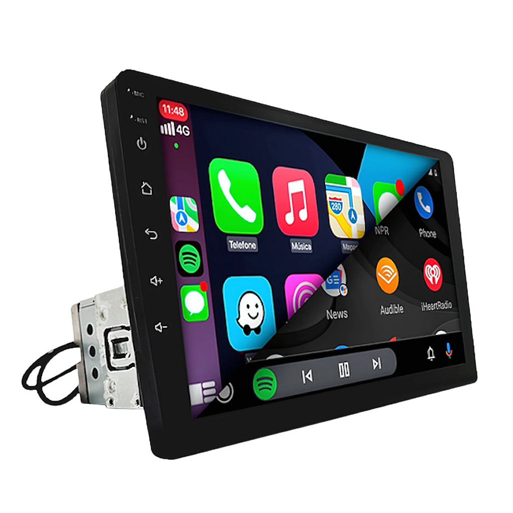 MULTIMIDIA MP5 1DIN H-TECH TELA 9 CARPLAY ANDROID AUTO WI-FI | Shopee Brasil