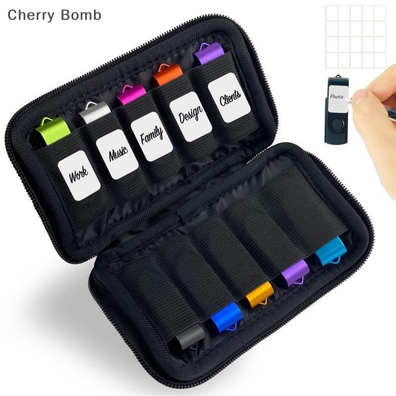 (Cherry Bomb) USB Flash Drive Case Storage Holder Bolsa De ...