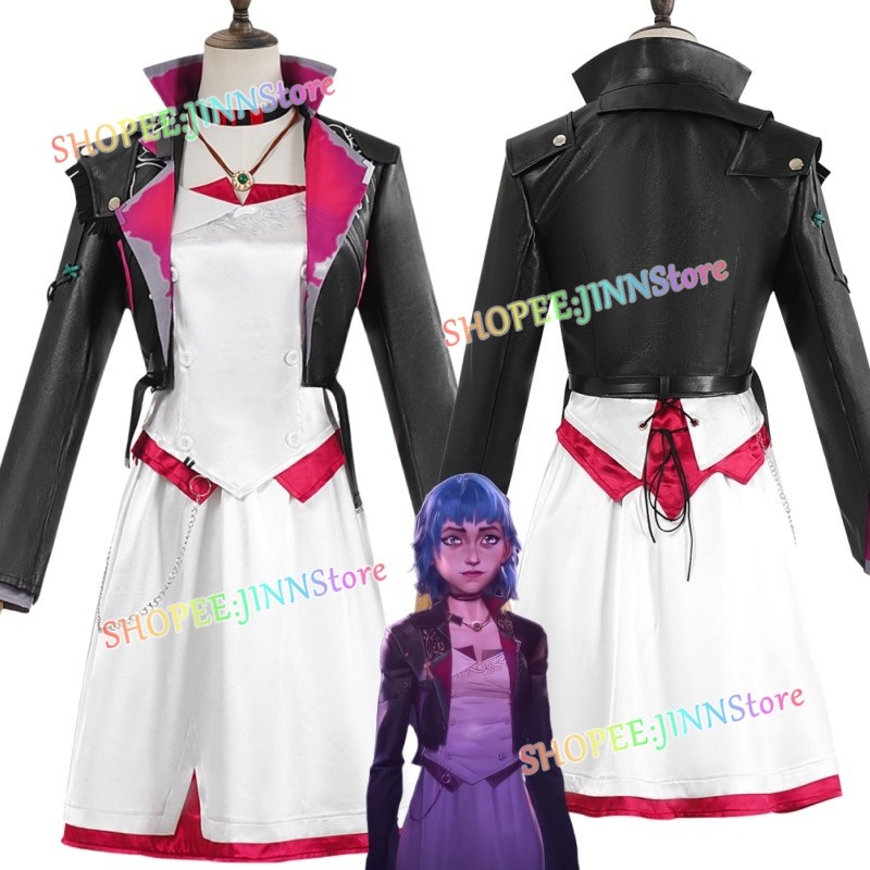- JINN-League of Legends Arcane JINX POWDER Cosplay Vestidos De Baile E ...