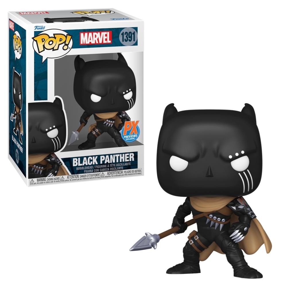 Boneco Funko Pop! Marvel - Pantera Negra com Lança | Shopee Brasil