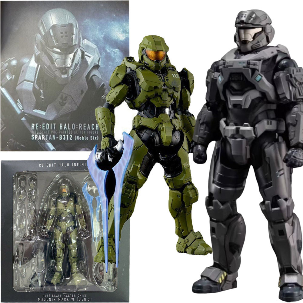 Figura De Ação Halo Sentinel Spartan-B312 Noble Six Infinite Escala 1/ ...