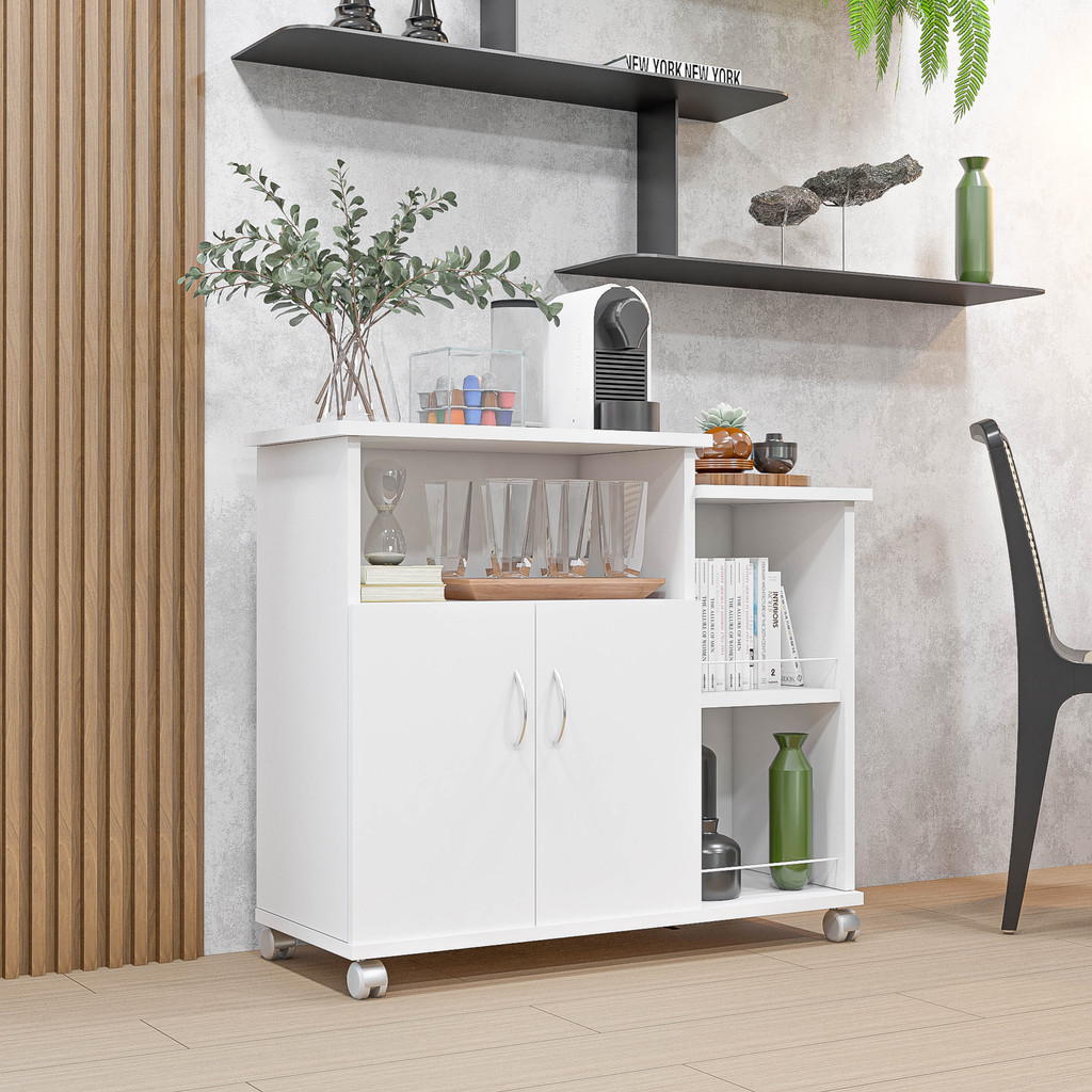 Buffet Aparador Cozinha Cantinho do Café com 5 Rodinhas | Shopee Brasil