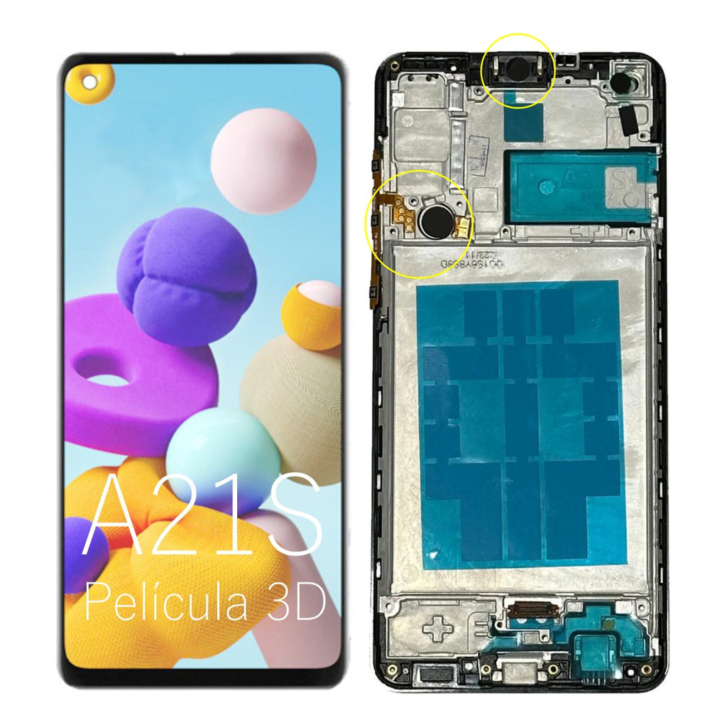 Tela Compativel Frontal Touch Display Para A21s A217m Com Aro | Shopee Brasil