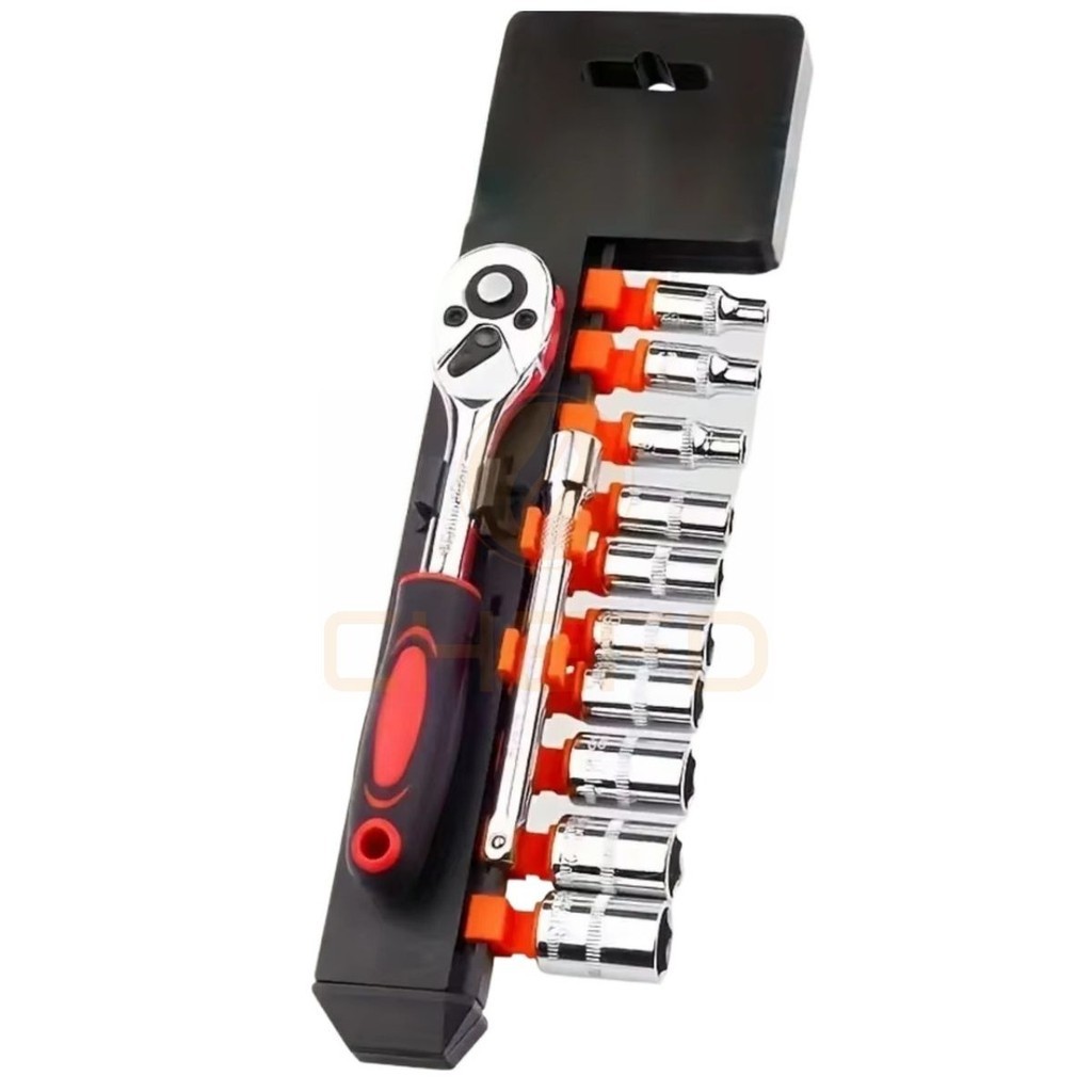 Kit de Ferramentas Compacto com Chave Catraca, Soquetes e Extensor de ...