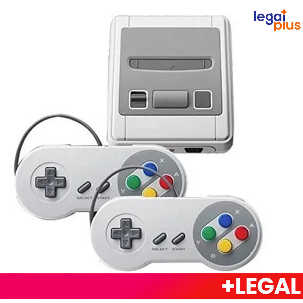 Super Nintendo Mini SNES clássico de videogame, com 2 controles, 8 bits e 620 jogos originais ...