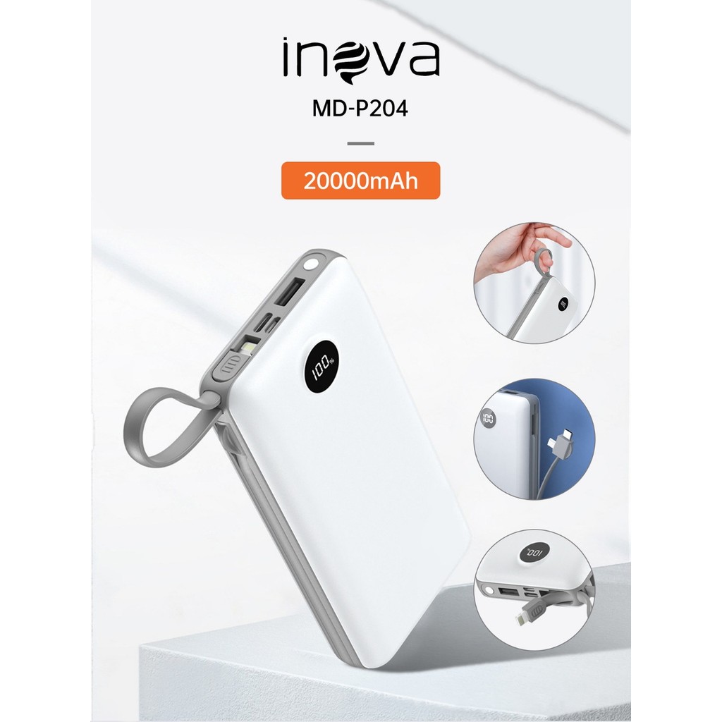 INOVA power bank carregador portátil 20000mAh carregamento rápido ...