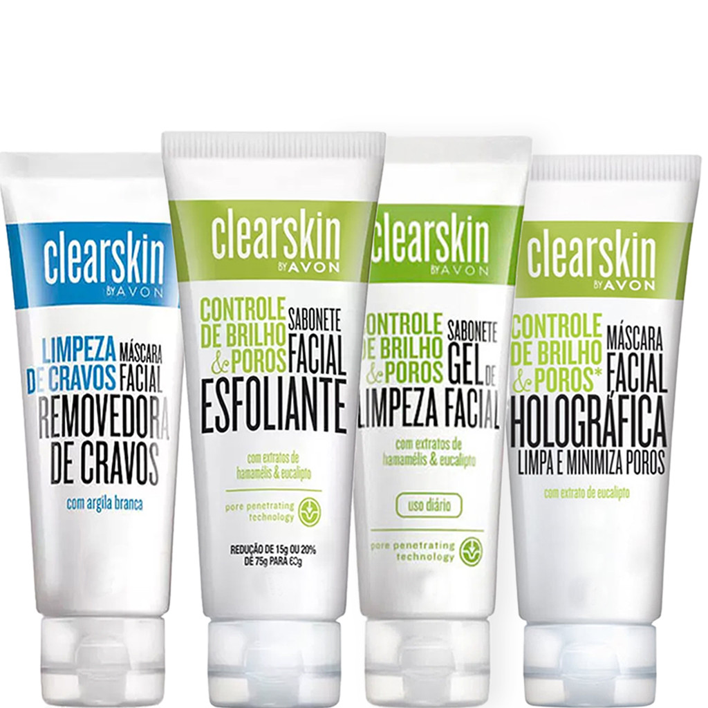 Kit Skincare gel de limpeza Facial + esfoliante + máscara espinhas acne ...