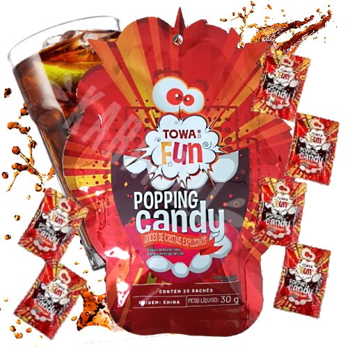 COLA Popping Candy (Balas Explosivas) / 30g - Towa Fun | Shopee Brasil