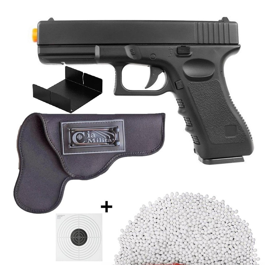 Pistola de Airsoft Spring GK-V20 Full Metal 6mm – Vigor + Esferas ...