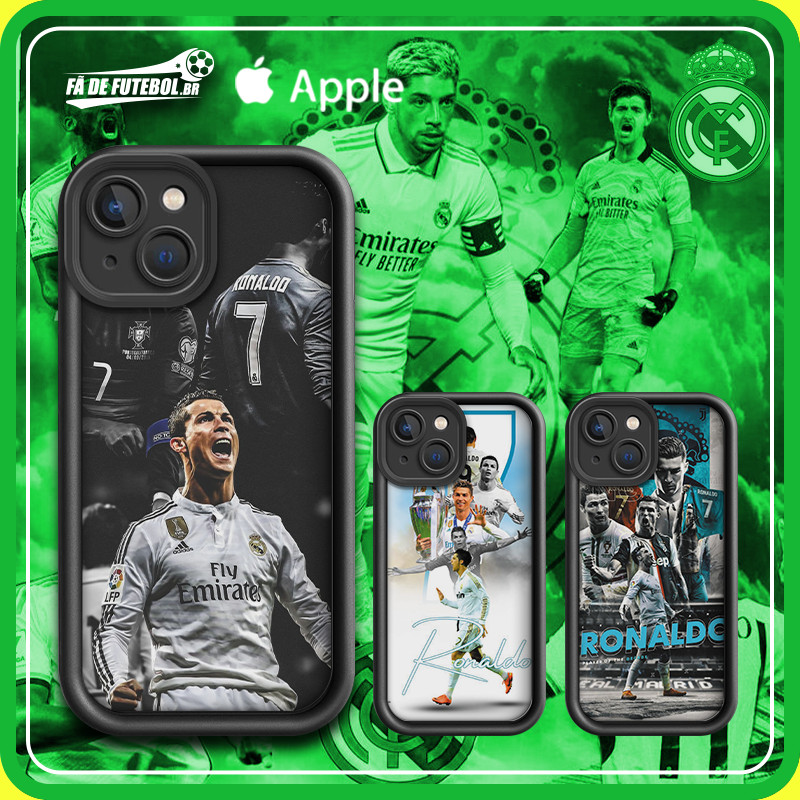 Futebol Silicone Capa Real Madrid RMA Ronaldo La Liga Emblema para ...