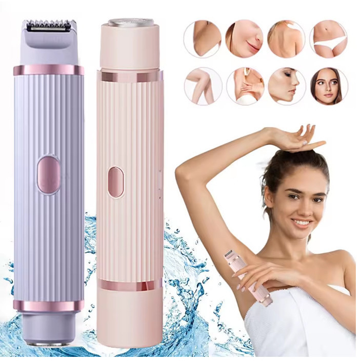 Depilador Eletrico Feminino Recarregável Removedor De Pelos Navalha Dupla | Shopee Brasil