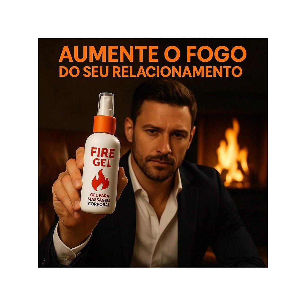 Gel Masculino Fire Gel para Massagem Corporal, 50ml | Shopee Brasil