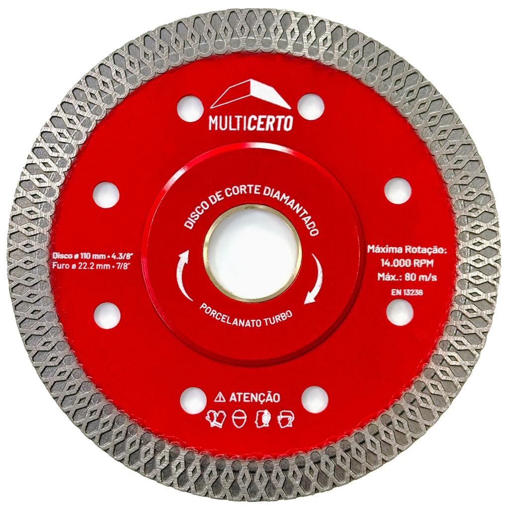 Kit 10 Disco de Corte Diamantado Fino 110x1.2mm Porcelanato | Shopee Brasil