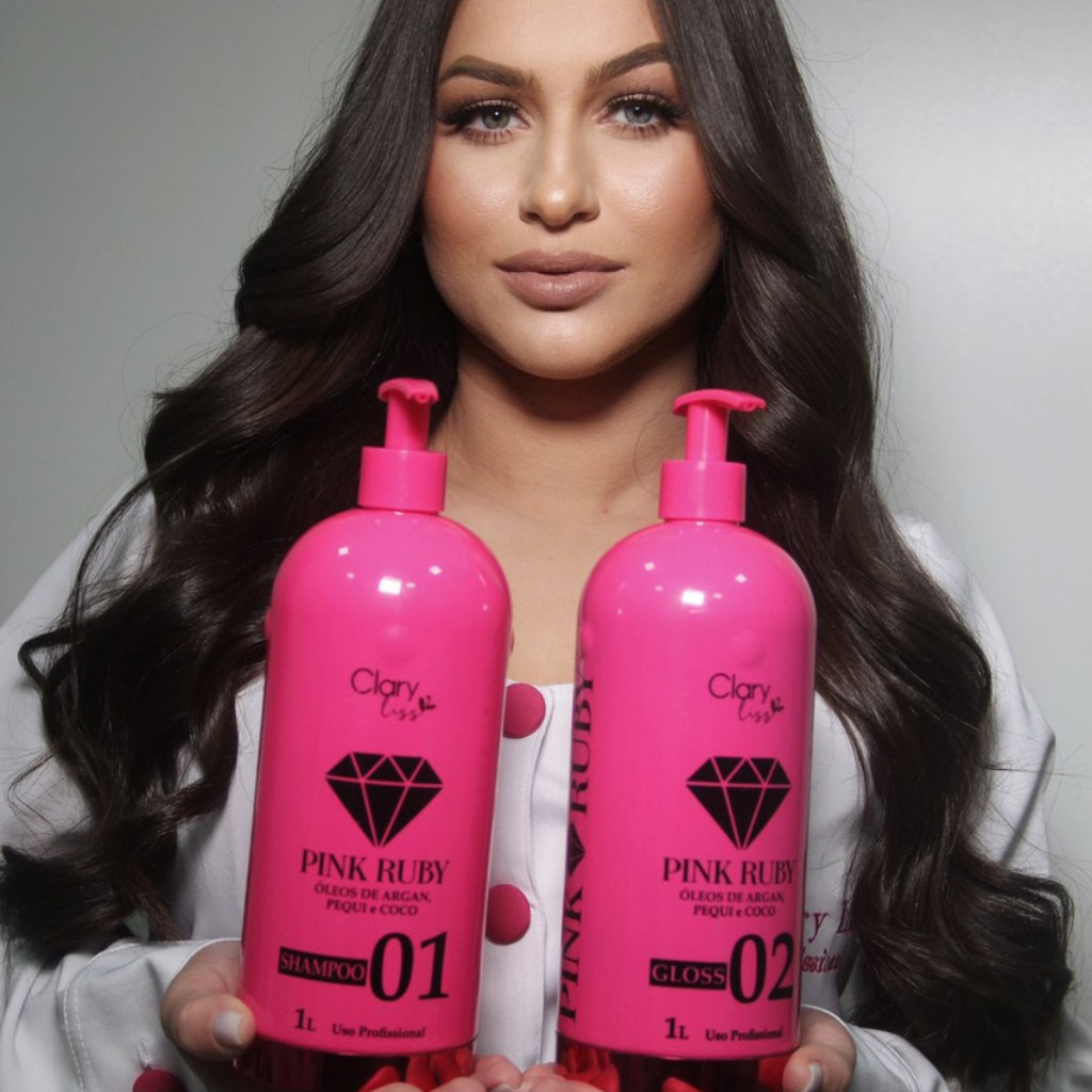 Escova Progressiva Pink Ruby Clary Liss 2x 1L | Shopee Brasil