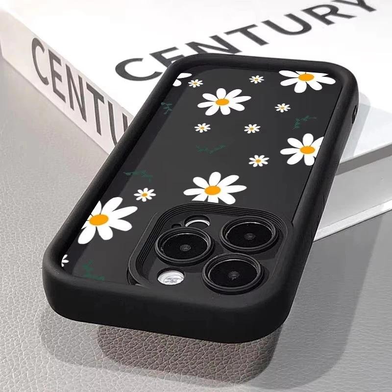 Capinha capa Silicone de Flores para Redmi Poco F5 X4 3 5 6 M3 Pro Note ...