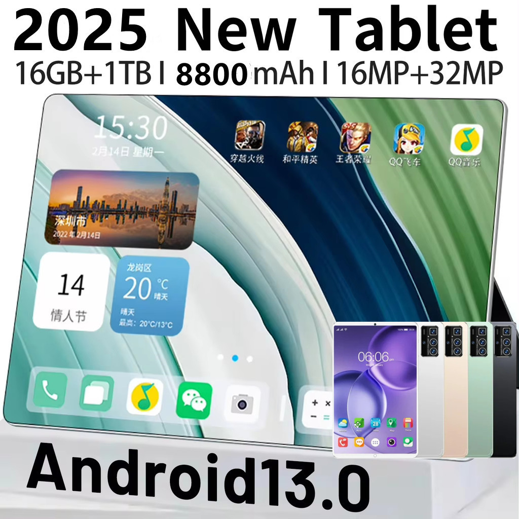 2025 Global Nova Versão 5G Tablet De 11.6 Polegadas 16GB RAM 1TB ROM ...