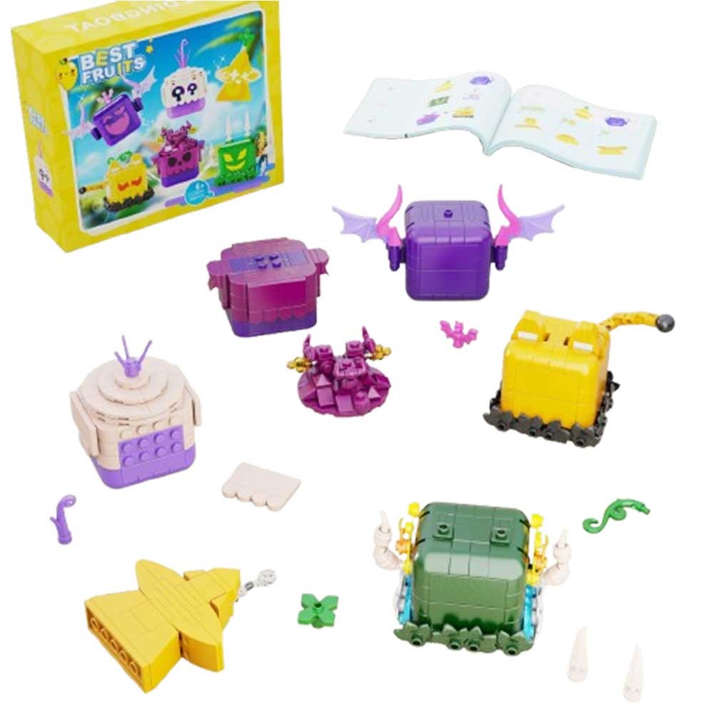 6-in-1 Blox Fruits Building Blocks Set Adventure Game Devil Fruit ...