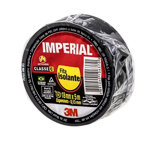 Fita Isolante 3M - 5 MTS, 10 MTS, 20 MTS - Imperial Slim 3M | Shopee Brasil