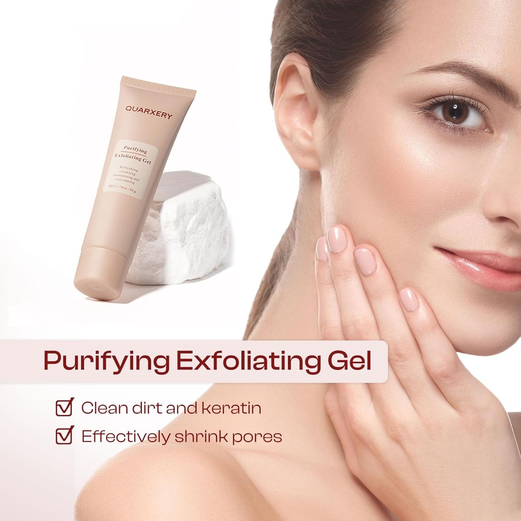 Quarxery Gel Esfoliante Lavagem Rosto Para Todas As Peles 50g 1pcs ...