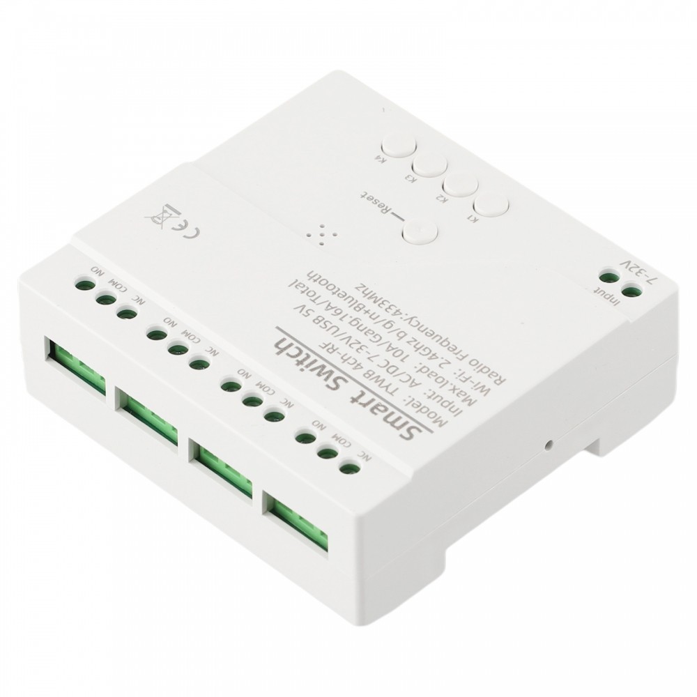 Interruptor Do Módulo De Controle Para Relé Tuya WIFI RF 4CH | Shopee ...