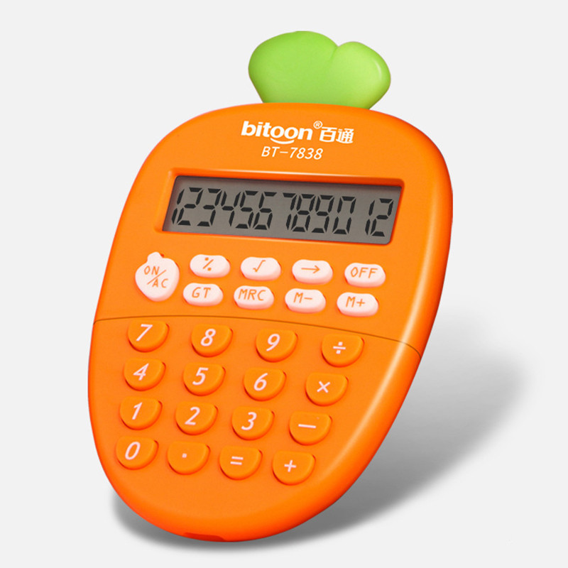 Calculadora De Cenoura Bonita De 12 Dígitos Para Estudantes Da Escola ...