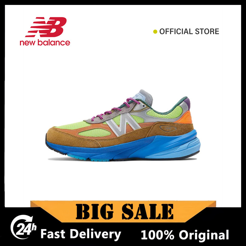 Tênis Esportivos Oficiais New Balance NB 990 V6 "Marrom Azul" M990AB6 ...