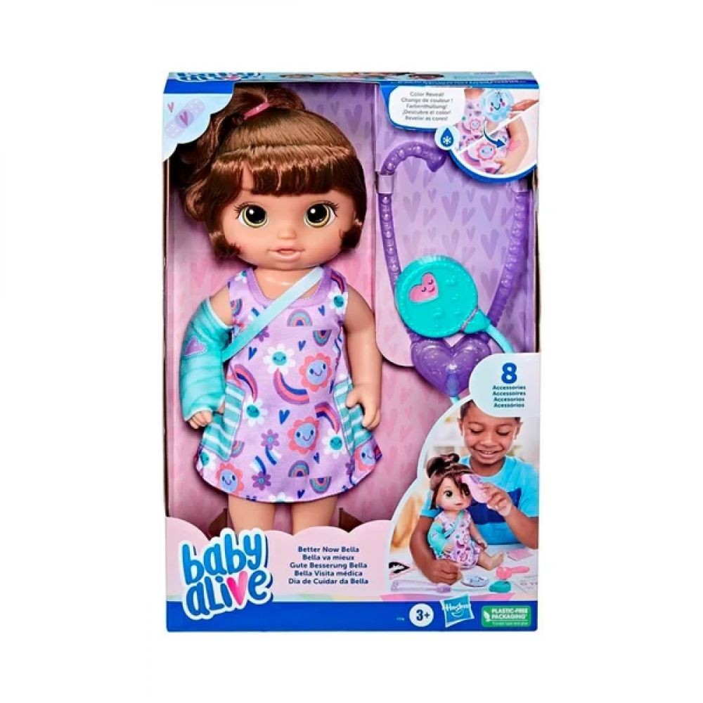 Boneca Baby Alive Bella Castanha Hora da Consulta F7536 - Original ...
