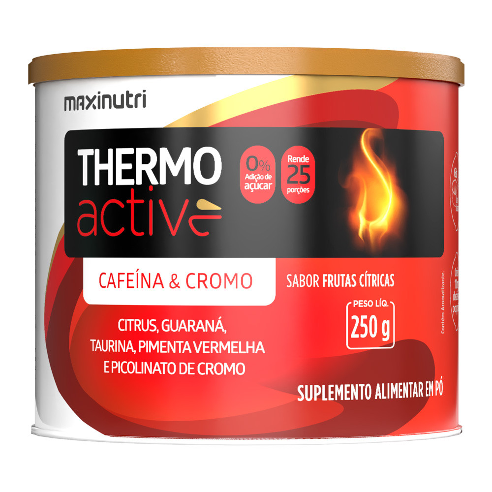 Termogênico Thermo Active 250g Sabor Frutas Cítricas Maxinutri | Shopee ...