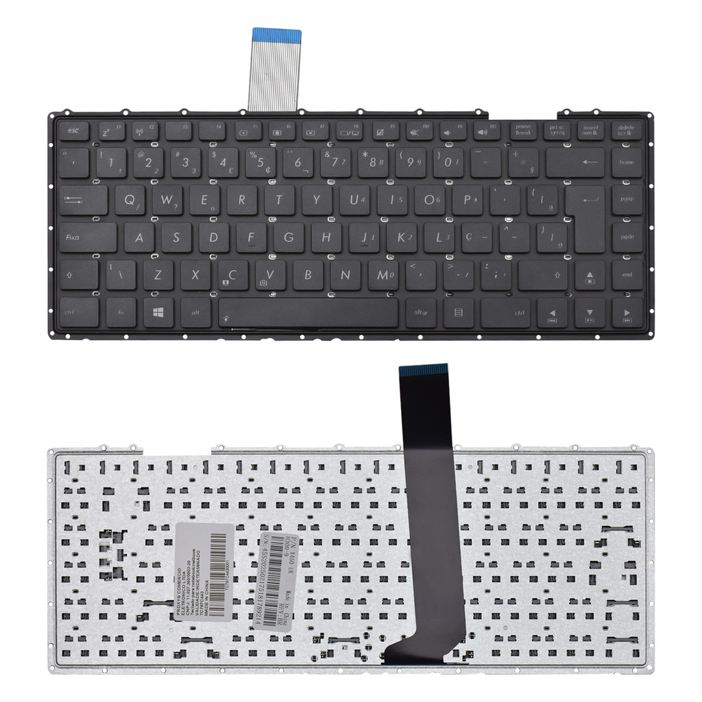 Teclado para Notebook Asus X450C | Preto ABNT2 | Shopee Brasil