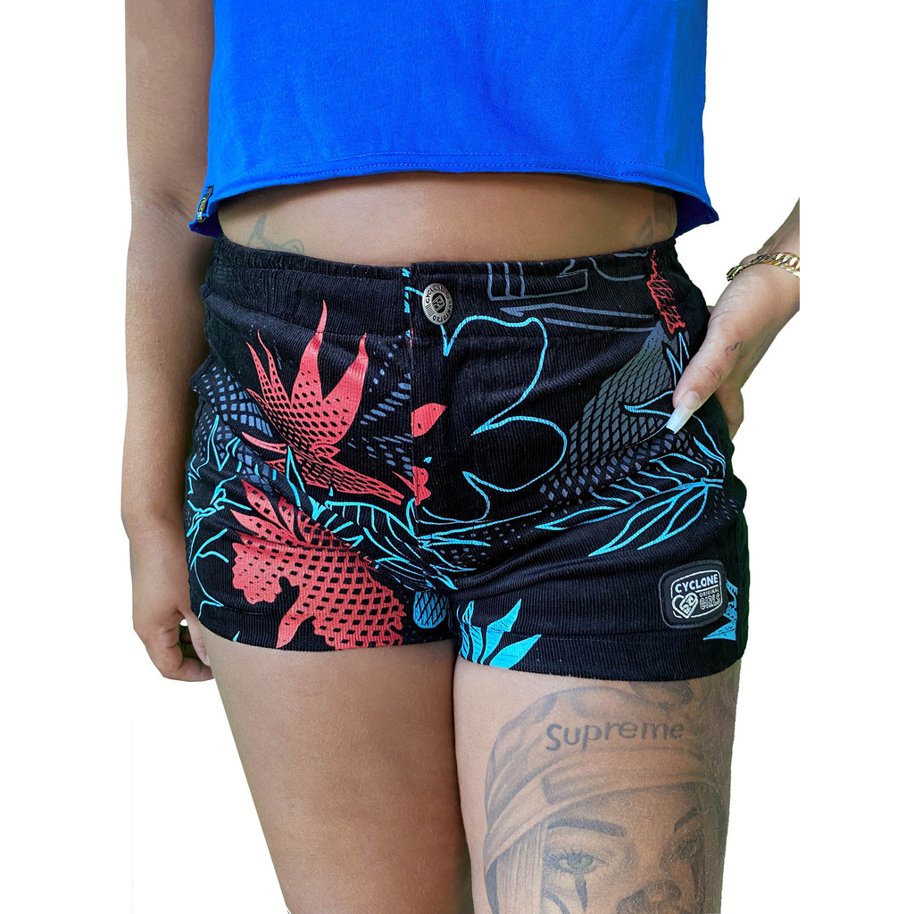 Short Cyclone Veludo Preto ORIGINAL 110502540 | Shopee Brasil