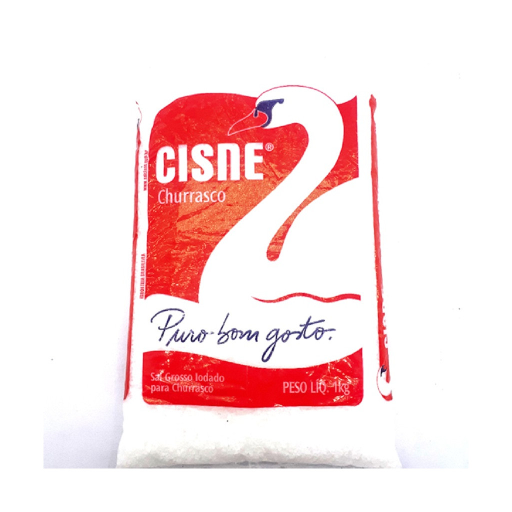 Sal Grosso Cisne para Churrasco - Pacote 1 kg 🌟 | Shopee Brasil