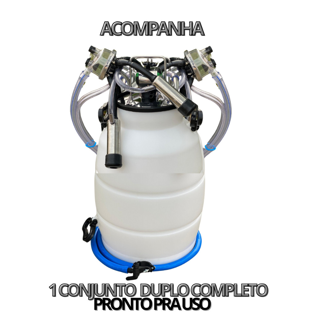 Conjunto Duplo Para Ordenha Com 1 Latão E 2 Coletor Gimenez completo | Shopee Brasil