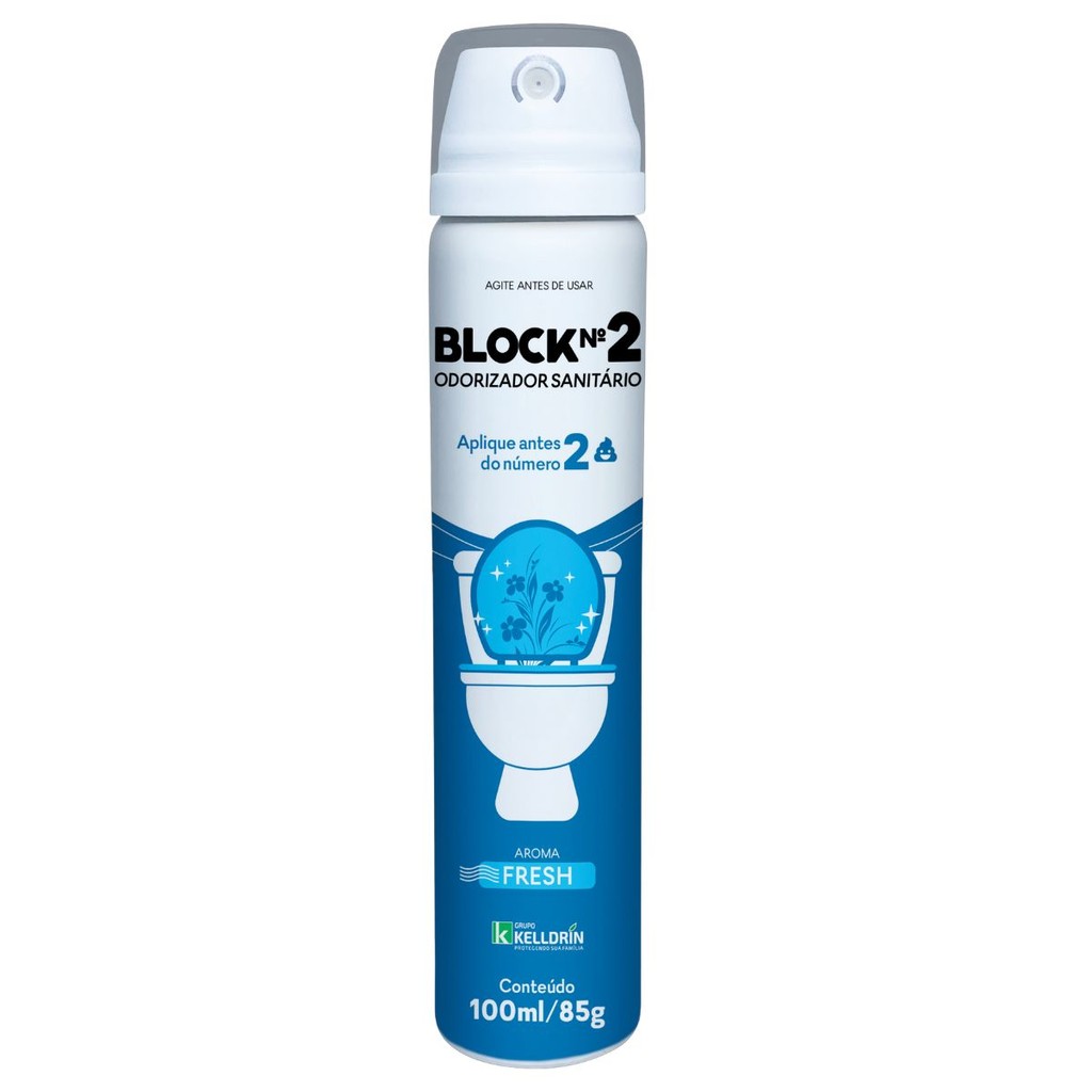 Bloqueador Odorizador Neutralizador Sanitário Block Nº2 Fresh 100ml | Shopee Brasil