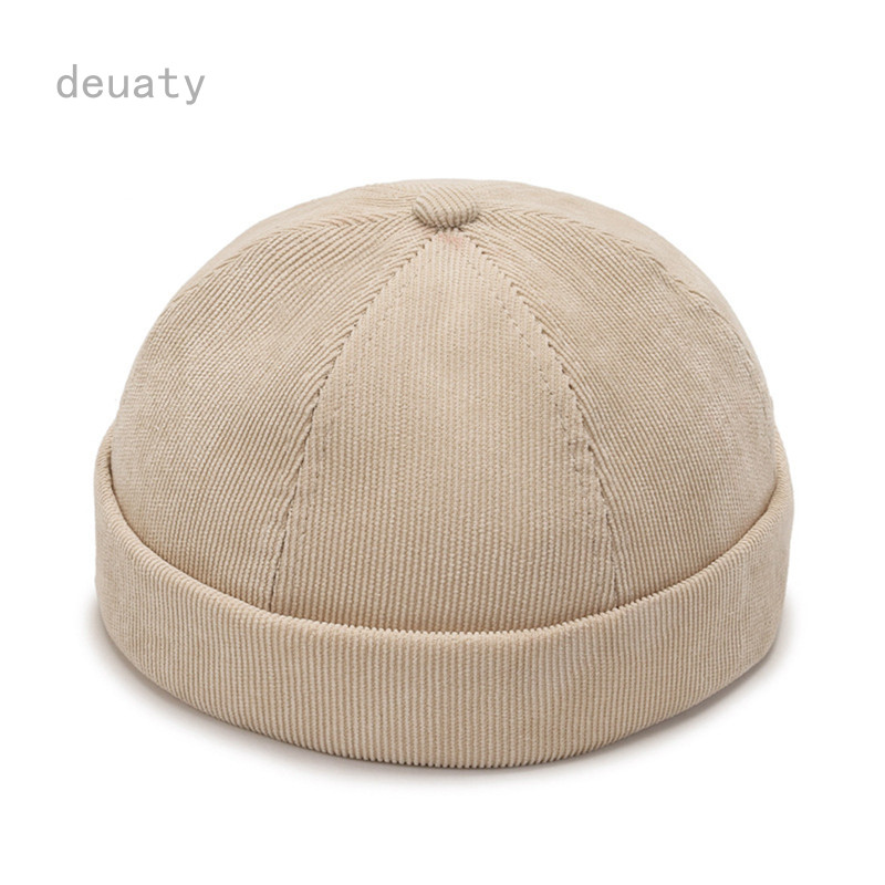 Chapéu Deauty Guapi estilo japonês sem aba veludo senhorio chapéu retrô ...