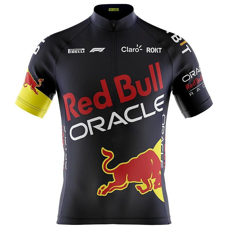CAMISA CICLISMO MASCULINO RED BULL COM BOLSOS UV 50+ | Shopee Brasil