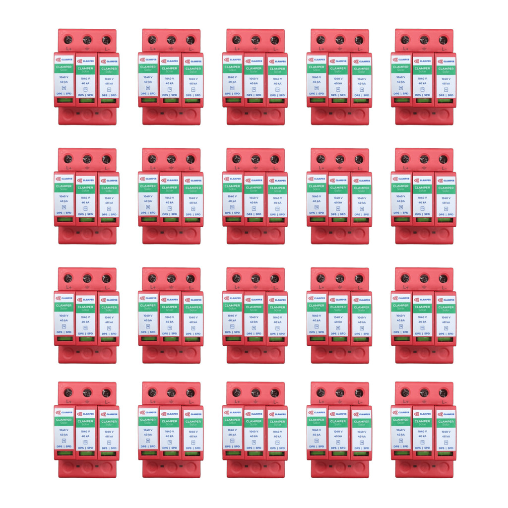 Kit com 50 Dps Solar Clamper 1040v 40ka Proteção De Surto Cc | Shopee ...