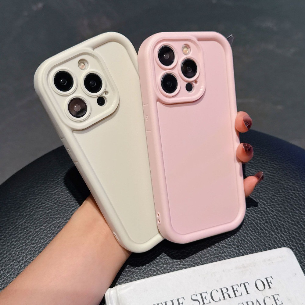 Para Redmi Nota 14 Pro 14C Note13 12 11 10 10S 13C 12C A3 10C 9s Note8 X6 C75 Doces Cor Sólida À ...