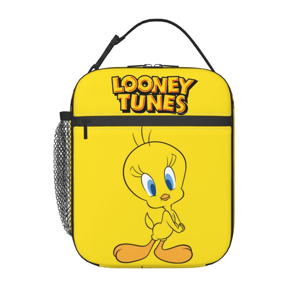 Tweety Bird Kids Lunch box Saco Isolado Cooler De Volta Às Aulas Kit De ...