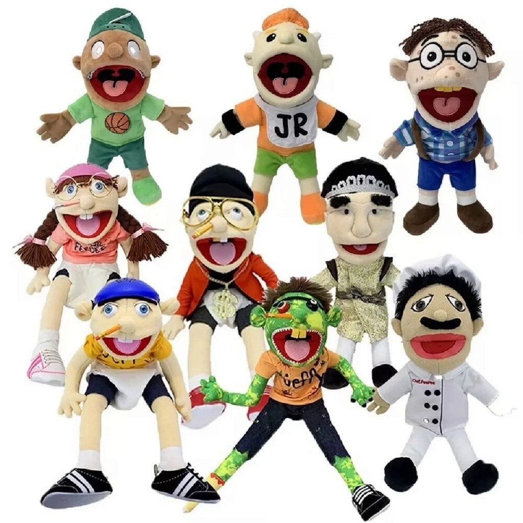 60cm Jeffy Puppet Doll Sml Família Real Zombie Boy Fantoche De Pelúcia ...