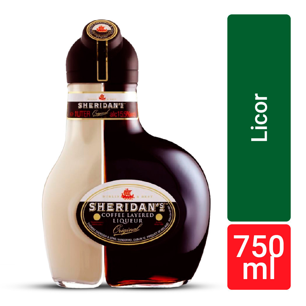 Licor Sheridans 700 ml Original Bebida Garrafa Cafe com Leite Coffe Importado Novo Oferta ...