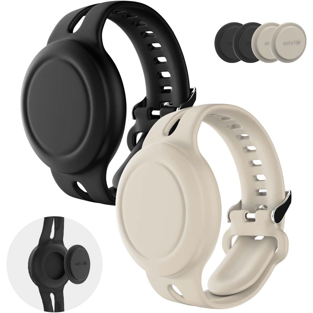 Pulseira Airtag para Crianças à Prova d'Água, Pulseira de Silicone Capa ...