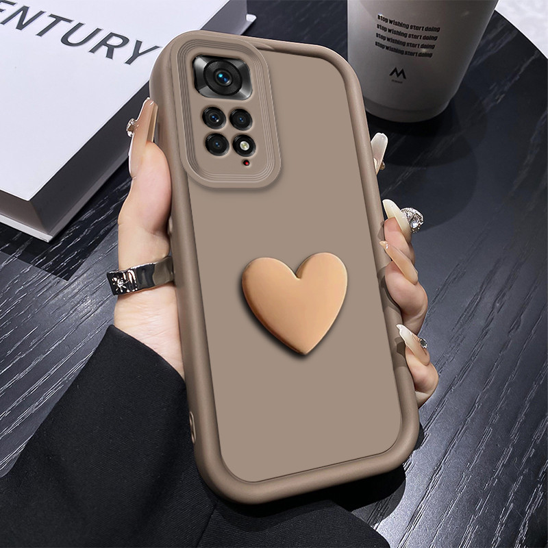 Para Redmi Note 11 10 9 8 Pro/10S 11S Capa Max DIY 3D Love Heart Caixa ...