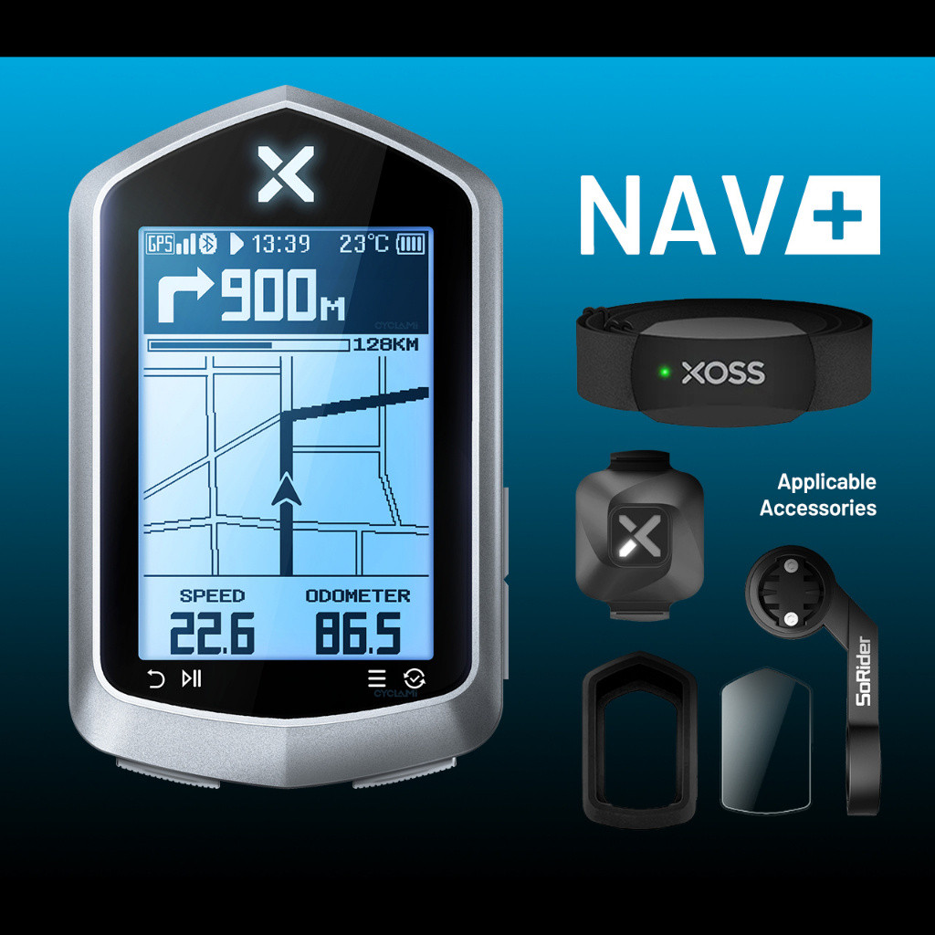 XOSS NAV PLUS 2 NAV2 Navegação GPS Smart Computer Bike 2.4 Inch Custom ...