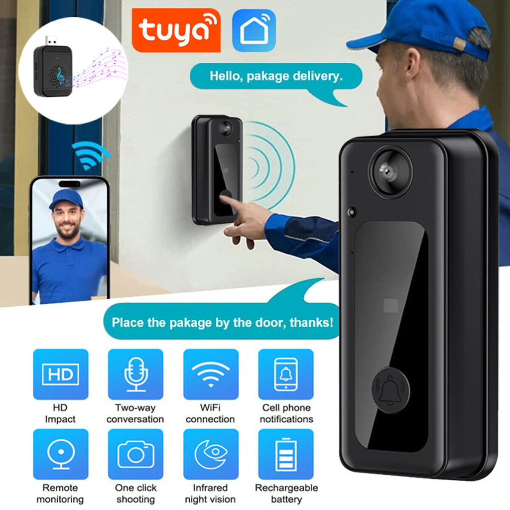 Low power intelligent visual doorbell intercom mobile monitoring wifi intelligent doorbell ...